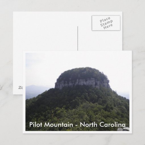 Pilot Mountain - North Carolina Postcard | Zazzle