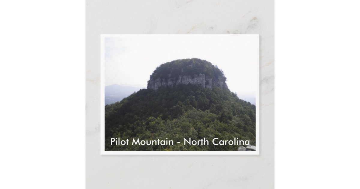 Pilot Mountain - North Carolina Postcard | Zazzle