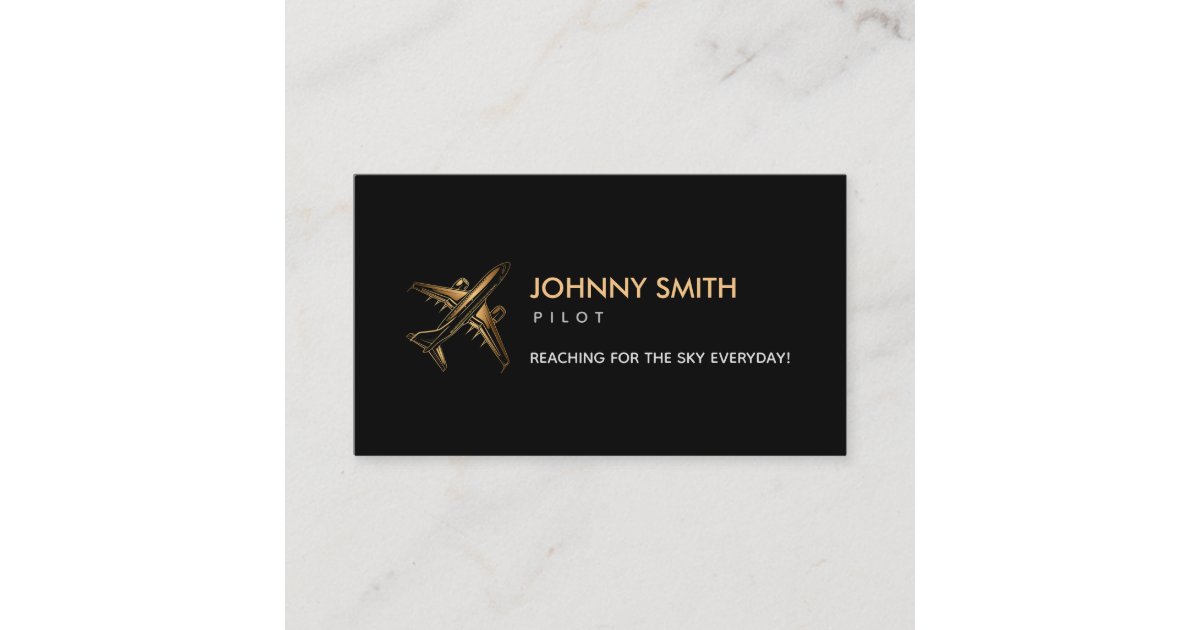 Pilot Slogans Business Card | Zazzle