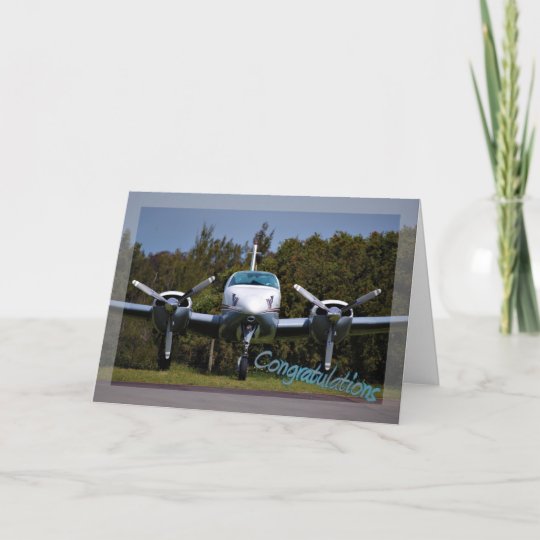 Pilots license. Getting your wings. Congratulation Card | Zazzle.com