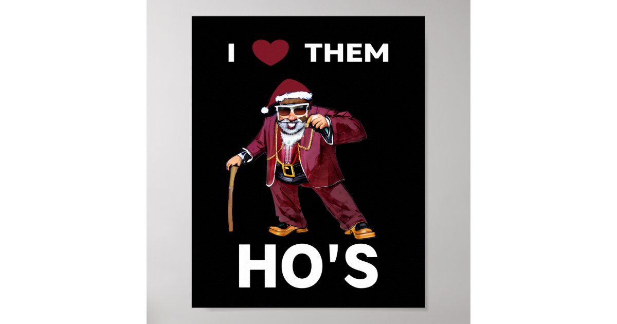 Pimp Santa Poster | Zazzle