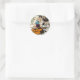 Pin Down Girl Vintage Lady Wrestlers Poster Classic Round Sticker | Zazzle
