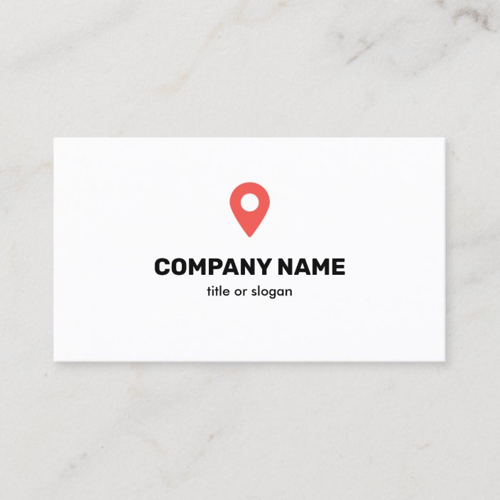 Pin Location Finder Symbol Business Card | Zazzle.com