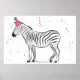 Pin the Tail on the Zebra (24x36) Poster | Zazzle