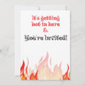 Pin up Fire Pole Lingerie Party Invitation | Zazzle