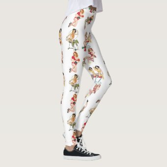 Pin Up Girl Leggings by HAS Jewels | Zazzle