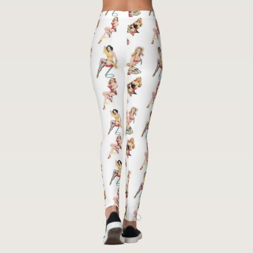 Pin Up Girl Leggings by HAS Jewels | Zazzle