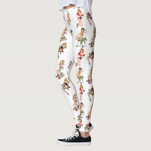 Pin Up Girl Leggings by HAS Jewels | Zazzle