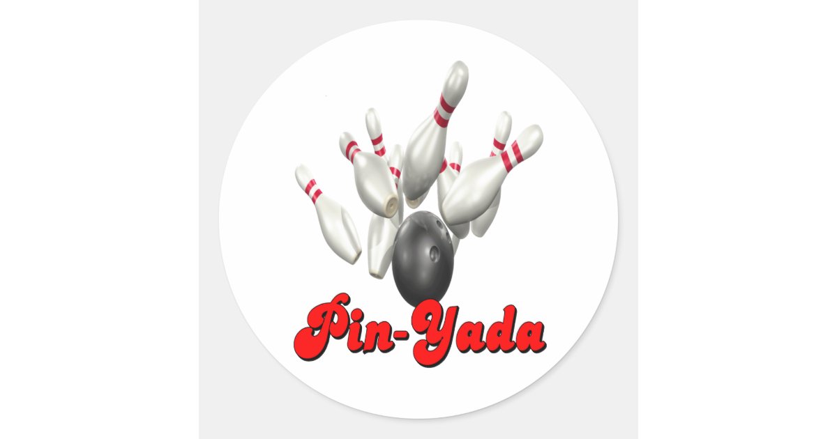 Pin-Yada Classic Round Sticker | Zazzle