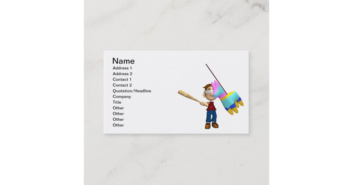 Pinata Business Card | Zazzle