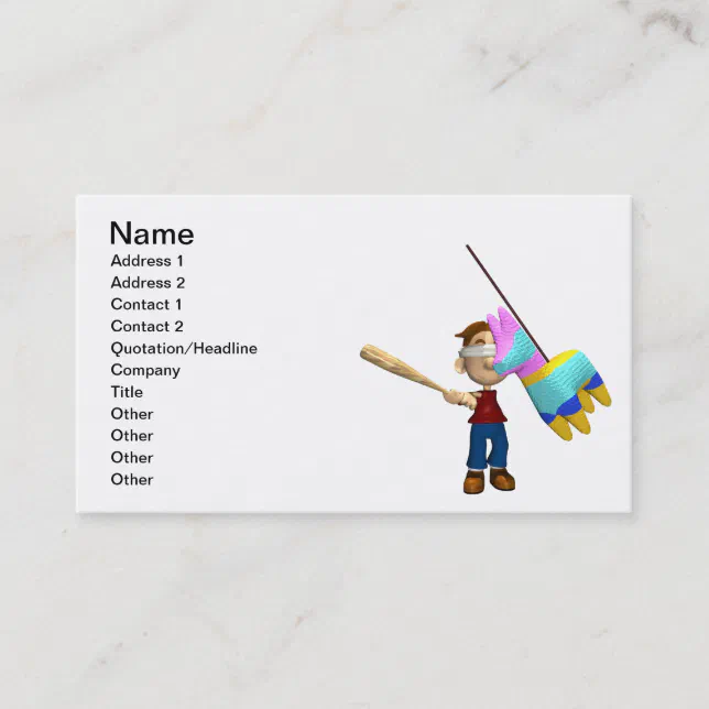 Pinata Business Card | Zazzle