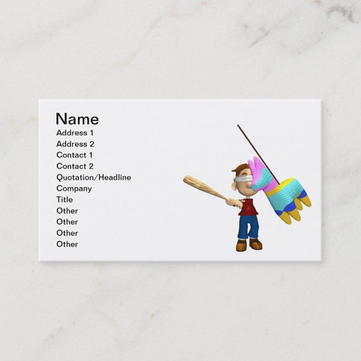 Pinata Business Card | Zazzle