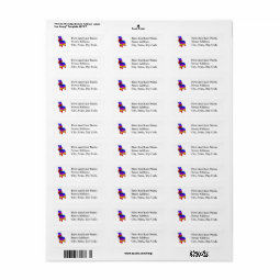 Piñata Cartoon Mexico Fiesta Horse Label | Zazzle