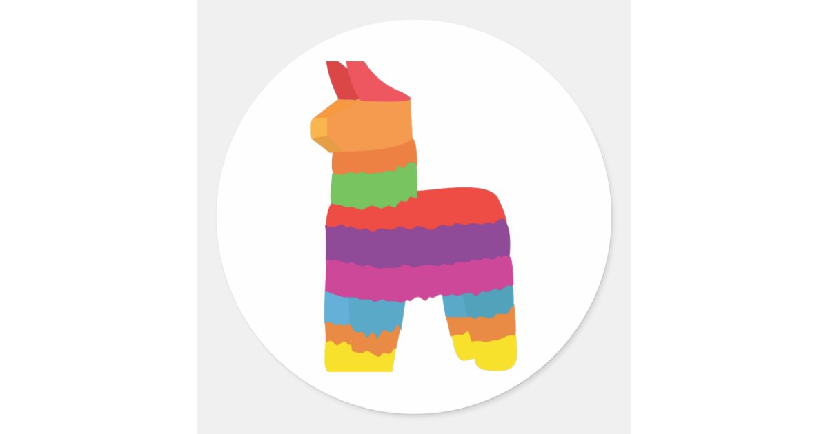 Pinata Classic Round Sticker | Zazzle