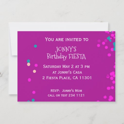 Pinata Party Birthday Invitation | Zazzle
