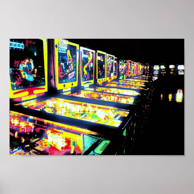 Pinball Arcade Poster | Zazzle