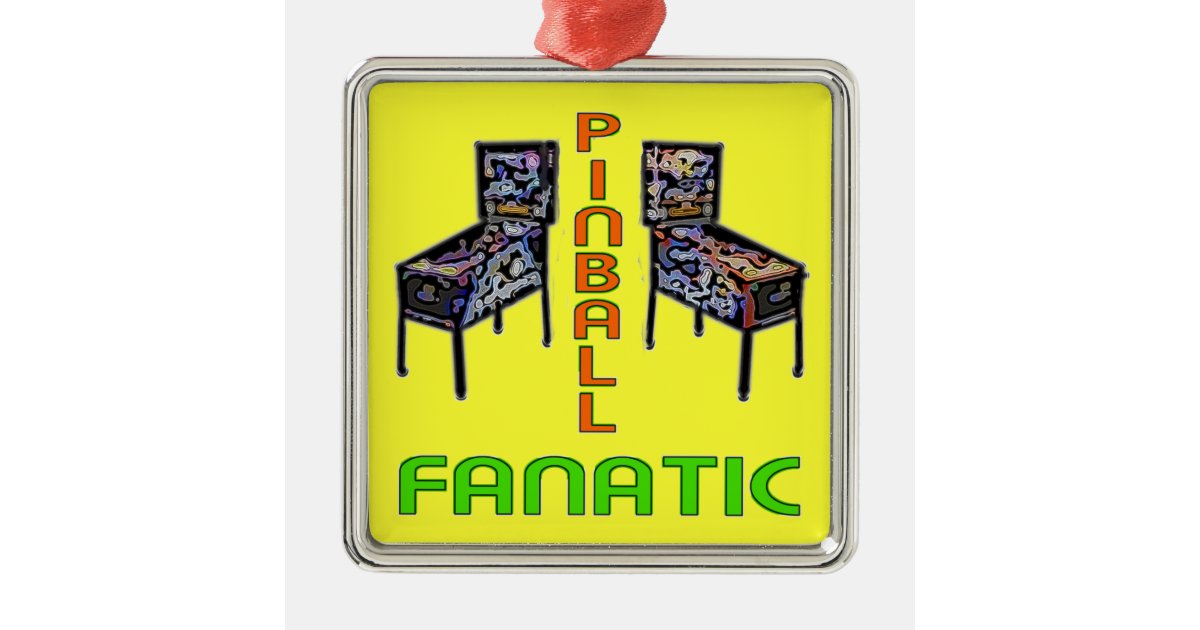 Pinball Fanatic Metal Ornament | Zazzle