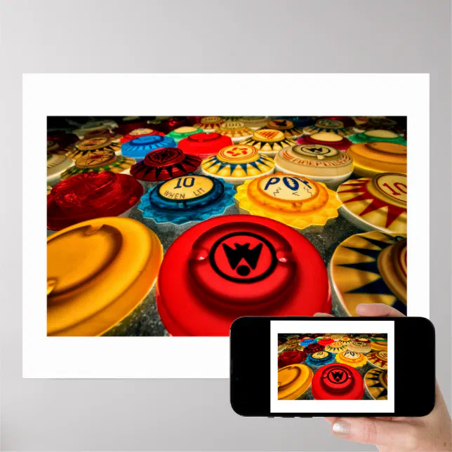 Pinball Glow Poster | Zazzle