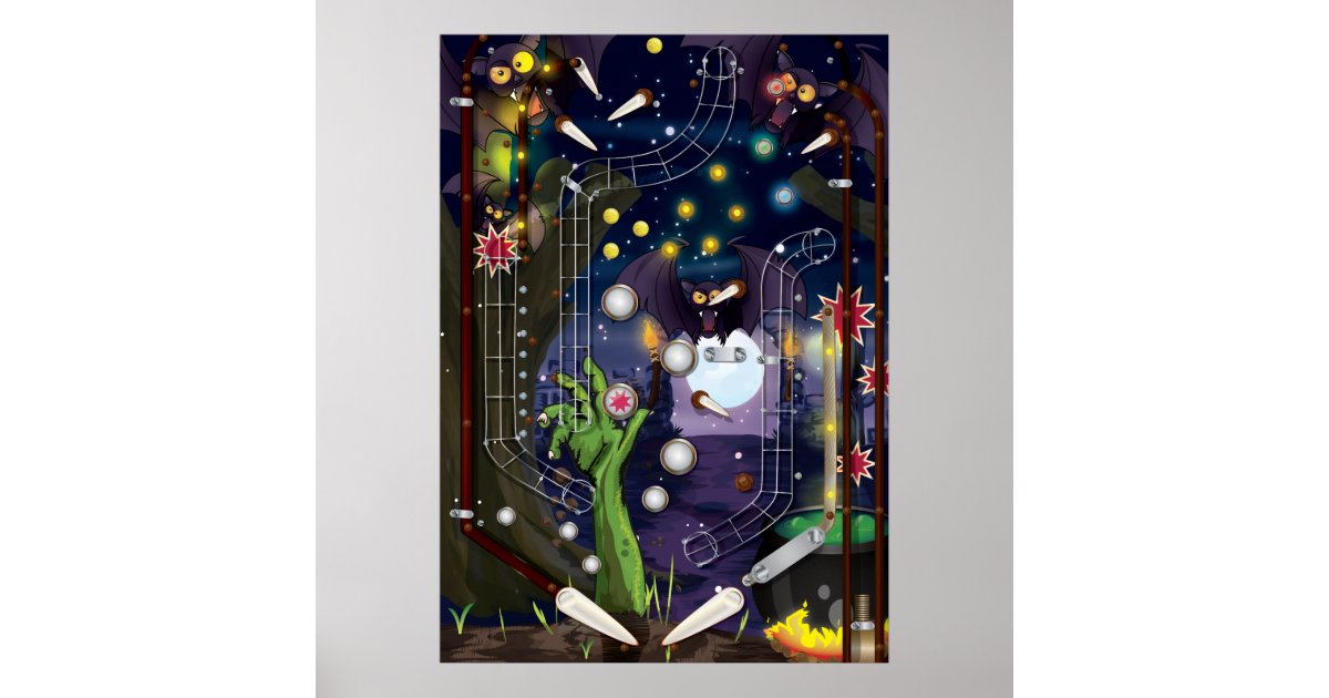 Pinball Machine Poster | Zazzle