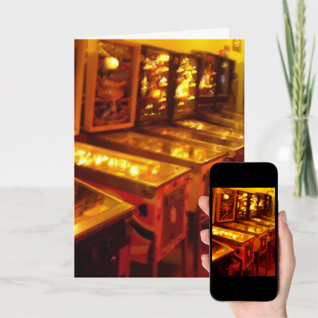 Pinball Machines Card | Zazzle