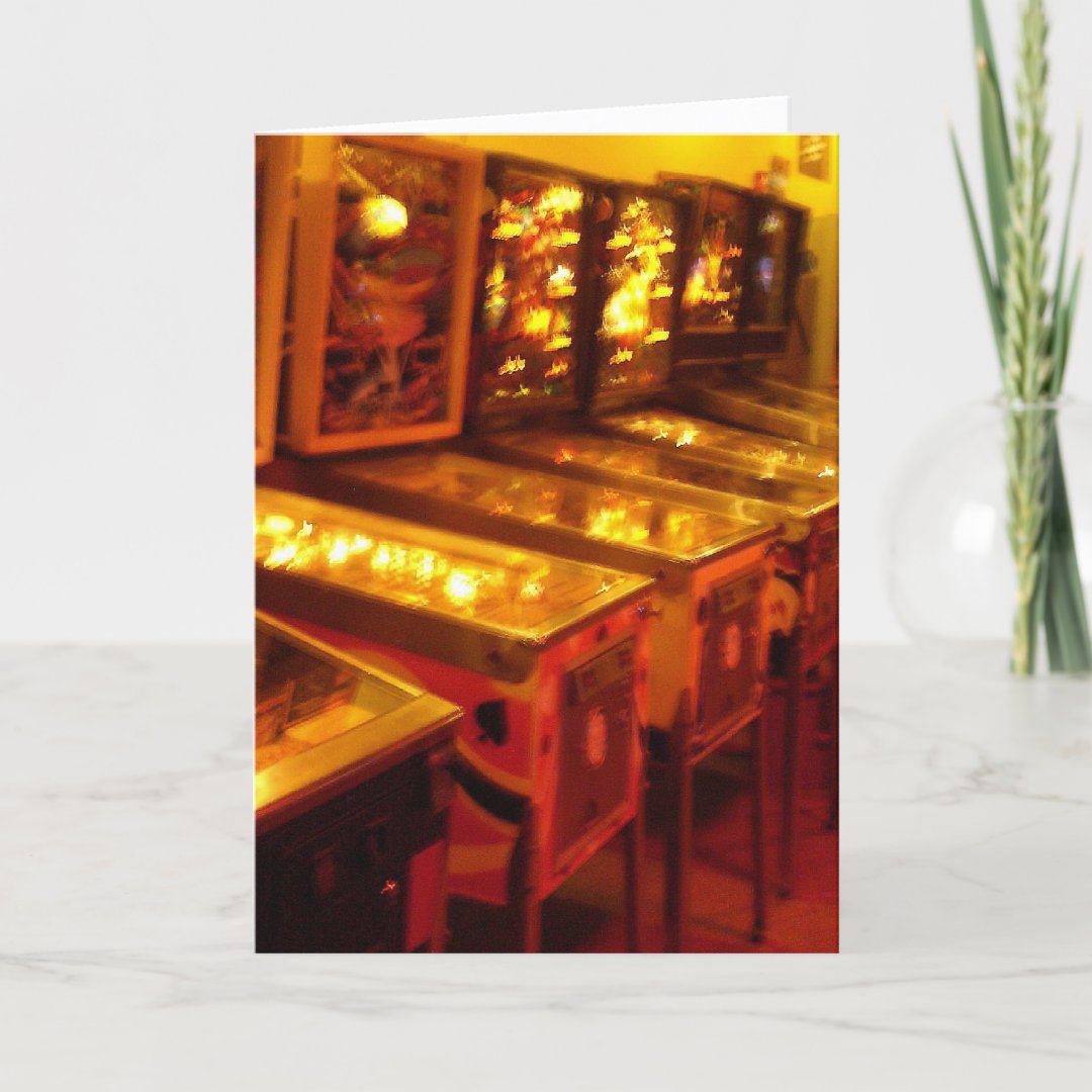Pinball Machines Card | Zazzle