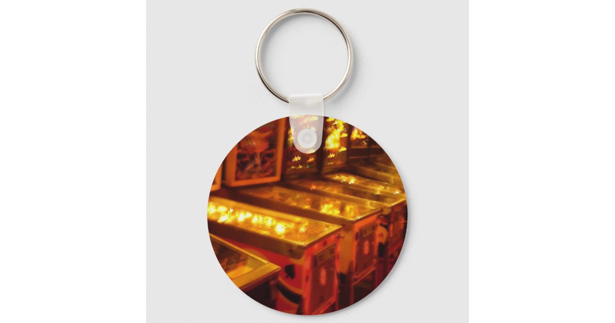 Pinball Machines Keychain | Zazzle