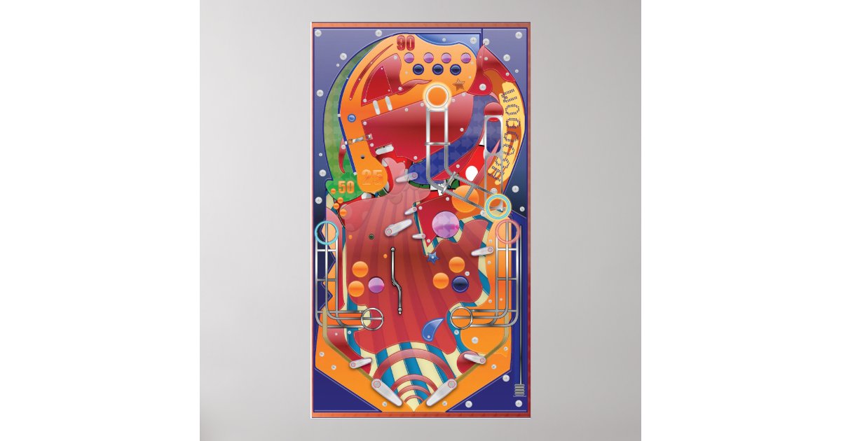 Pinball Poster | Zazzle