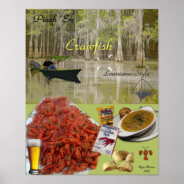 Pinch Em Crawfish Poster | Zazzle