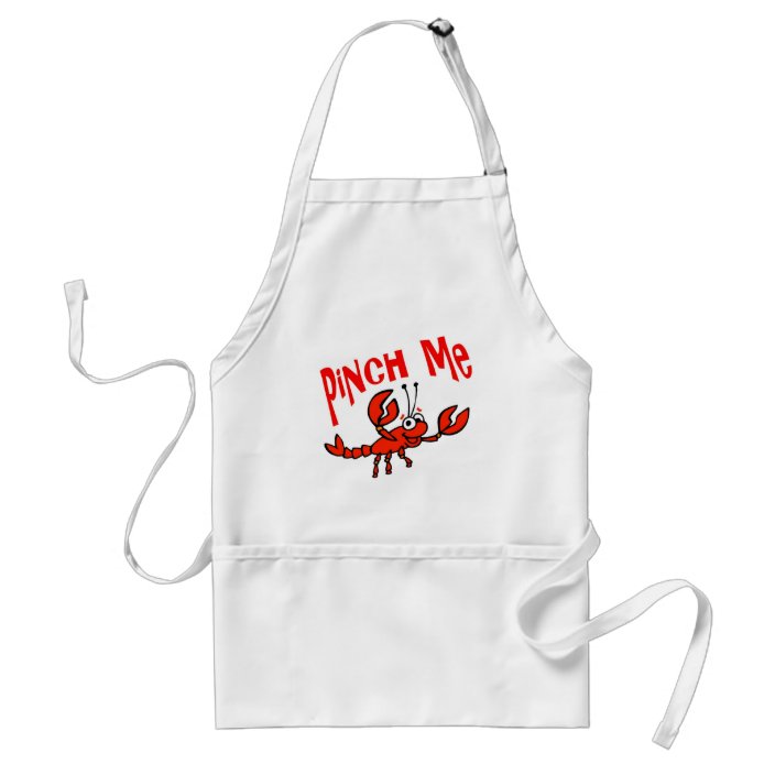 Pinch Me Crawfish Crayfish Cartoon Apron | Zazzle.com