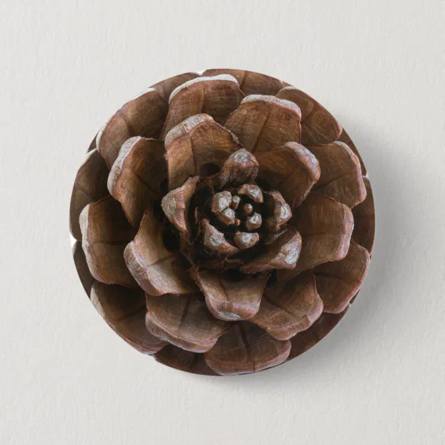 Pine cone button | Zazzle