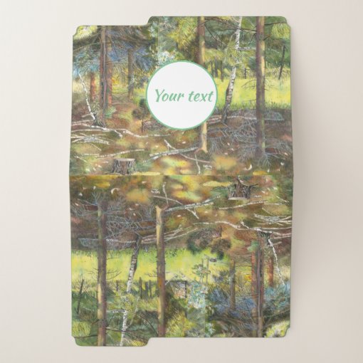 Pine forest file folder | Zazzle