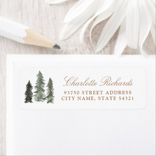 Pine Forest Label | Zazzle