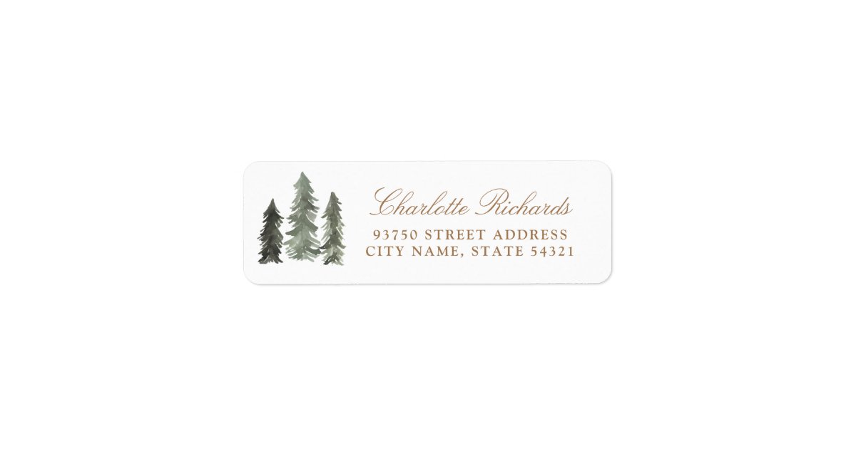 Pine Forest Label | Zazzle