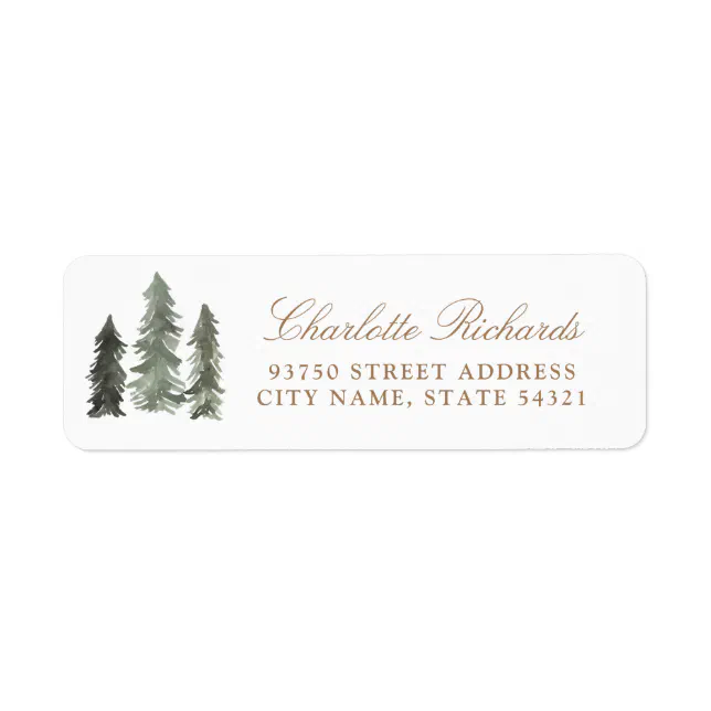 Pine Forest Label | Zazzle