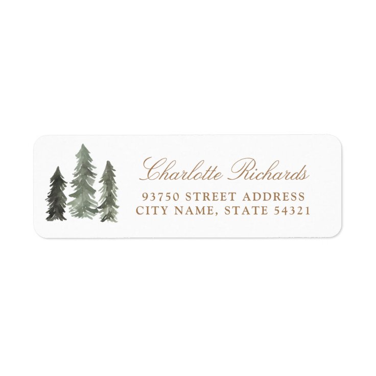 Pine Forest Label | Zazzle