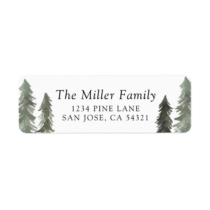 Pine Forest Label | Zazzle