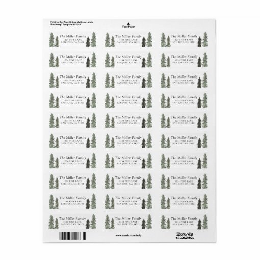 Pine Forest Label | Zazzle