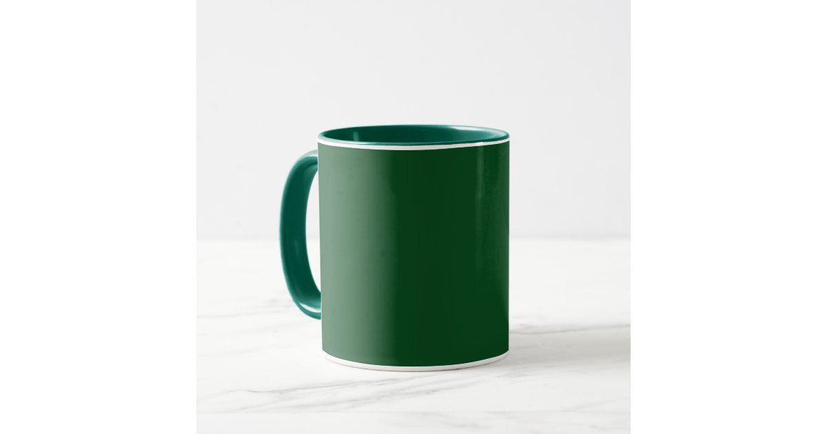 Pine Green (solid color) Mug | Zazzle