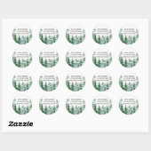 Pine Spruce Trees | New Home Address Label Sticker | Zazzle