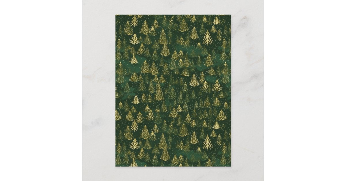 Pine Tree Chiyogami Postcard | Zazzle