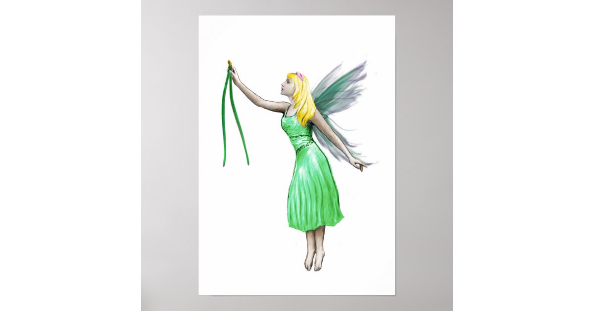 Pine Tree Fairy with pine needles Poster | Zazzle