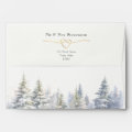 Pine Tree Forest Wedding Envelope | Zazzle