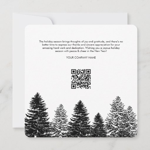 Pine Tree Holiday Corporate Business QR Code Logo | Zazzle