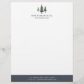Pine Tree Logo Letterhead | Zazzle