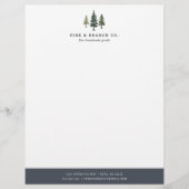 Pine Tree Logo Letterhead | Zazzle