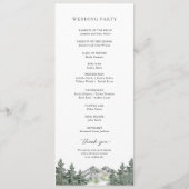 Pine Tree Mountain Wedding Ceremony Program | Zazzle