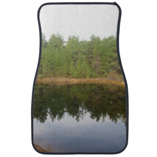 Pine Tree Reflection Lake Car Floor Mat | Zazzle