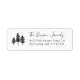 Pine Tree Return Address Label Sticker | Zazzle