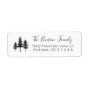 Pine Tree Return Address Label Sticker | Zazzle