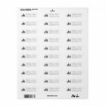 Pine Tree Return Address Label Sticker | Zazzle